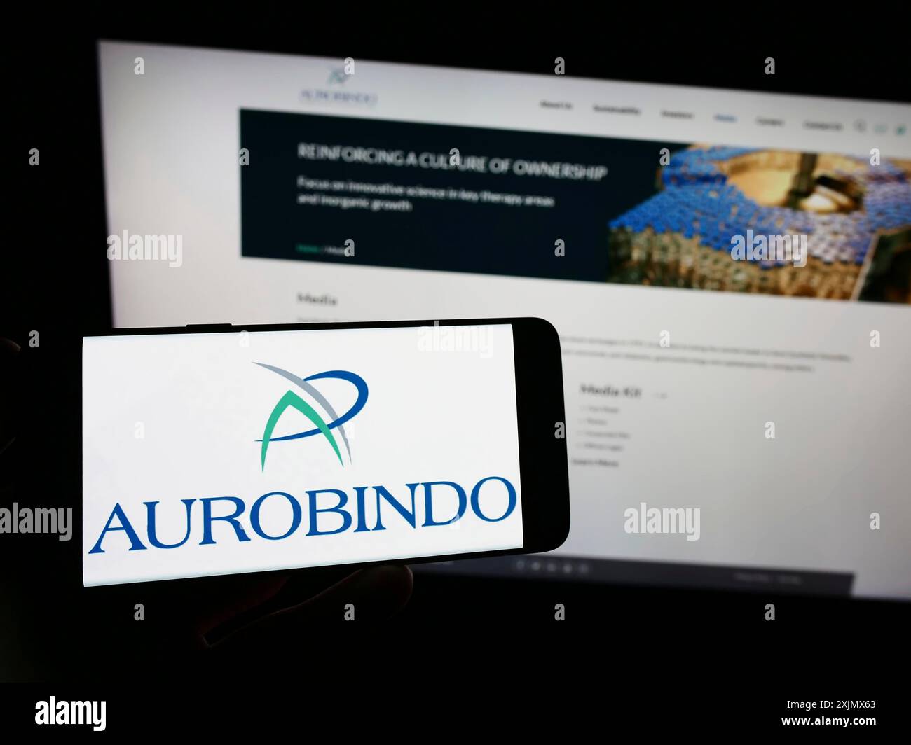 Aurobindo logo hi-res stock photography and images - Alamy