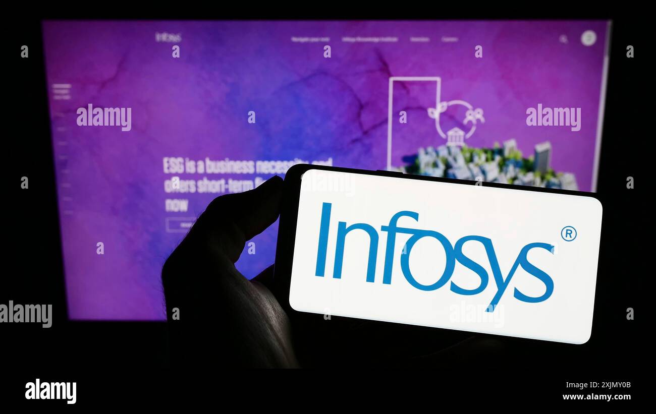 Infosys logo hi-res stock photography and images - Alamy