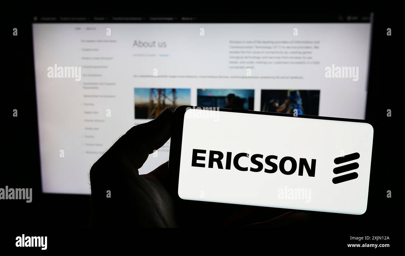 Ericsson logo hi-res stock photography and images - Alamy