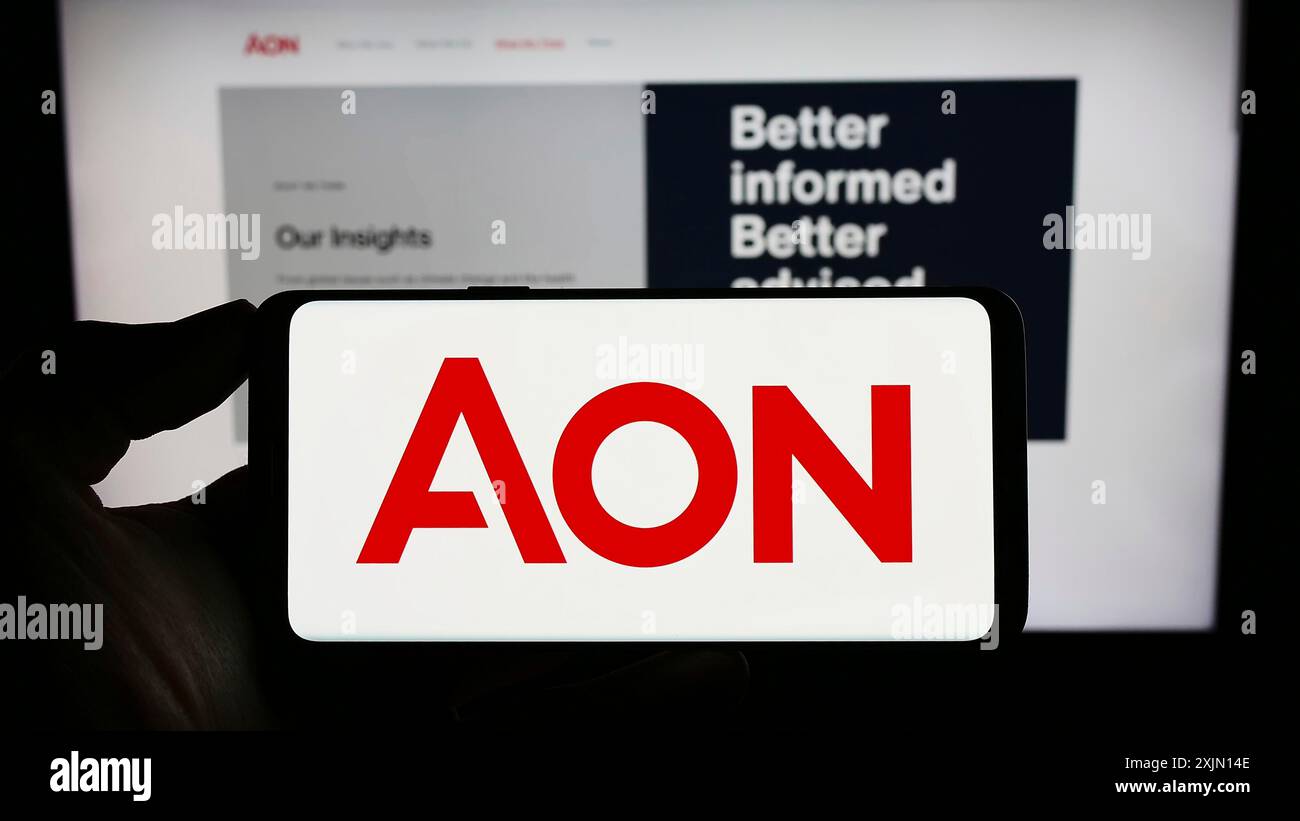 Aon business company logo hi-res stock photography and images - Alamy