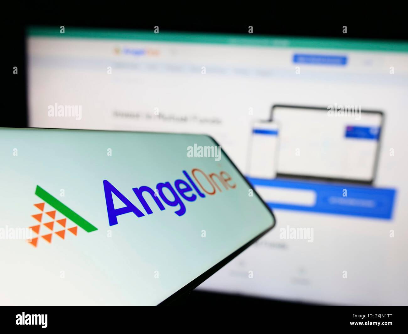 Angel one logo hi-res stock photography and images - Alamy