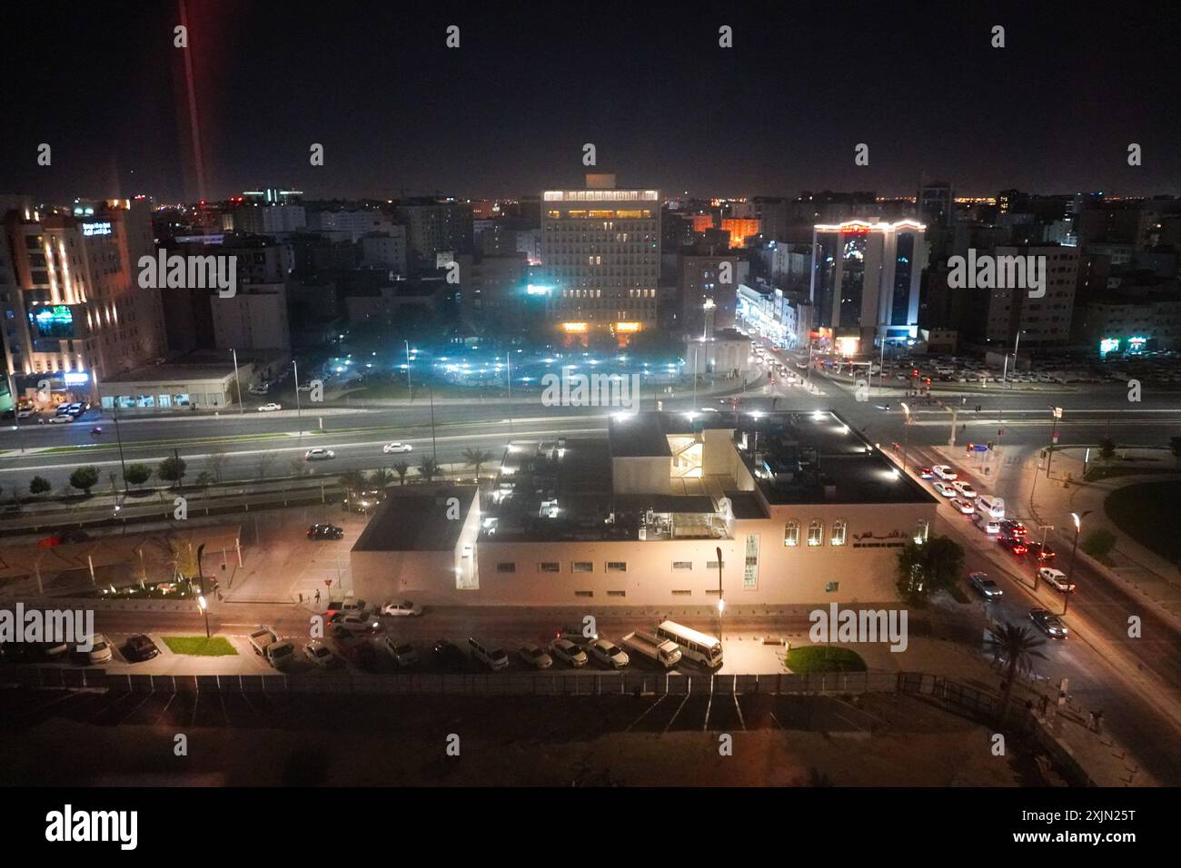 Night view In Doha, Qatar Stock Photo - Alamy
