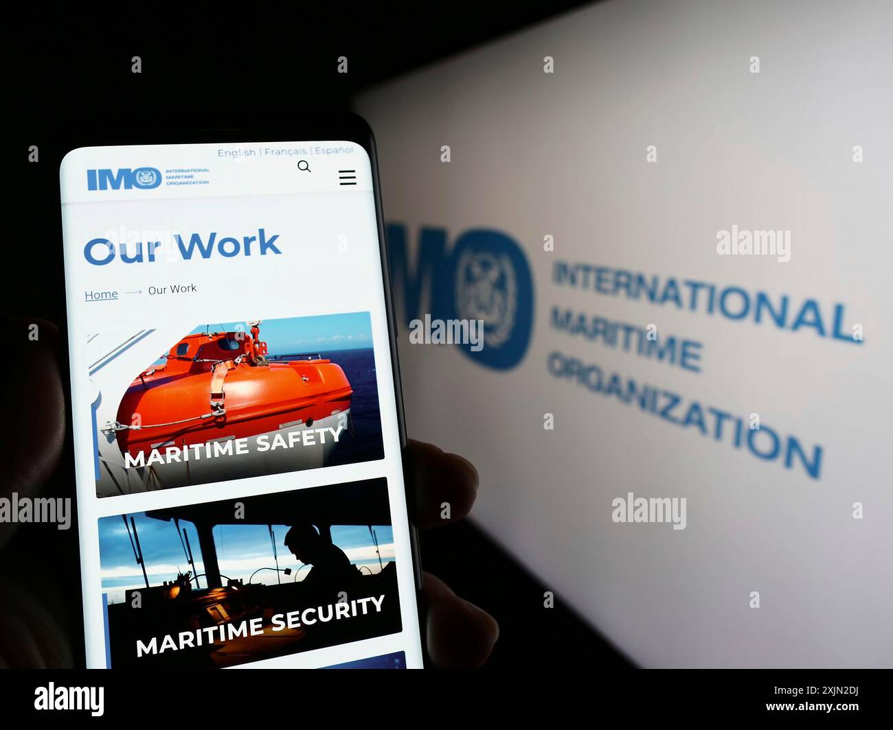 Imo international maritime organization logo hi-res stock photography ...