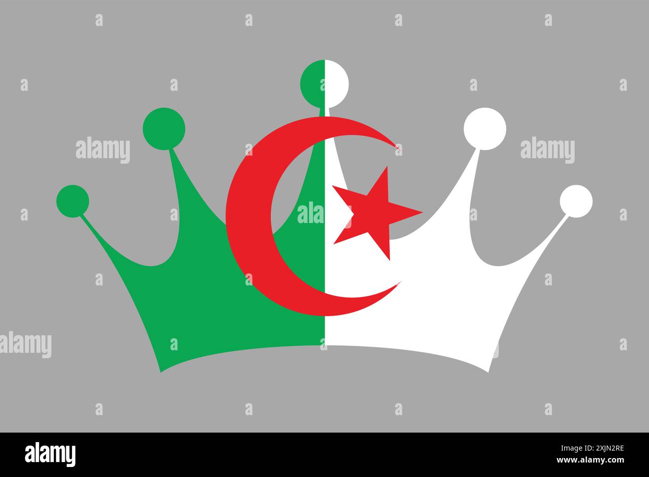 Crown flag of Algeria Stock Vector Image & Art - Alamy