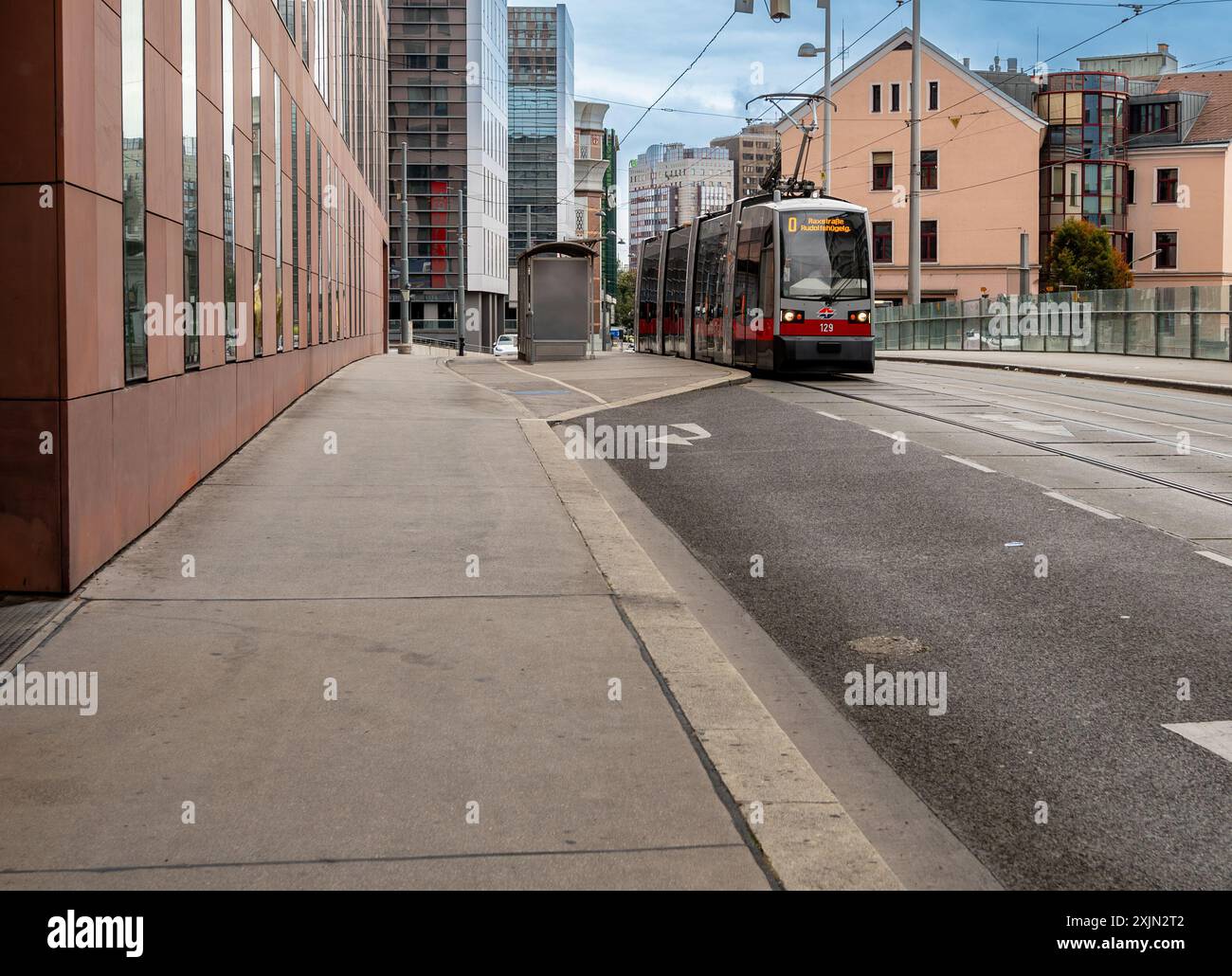 Vienna, Austria, 21 August 2022. Shot with the passage of one of the ...