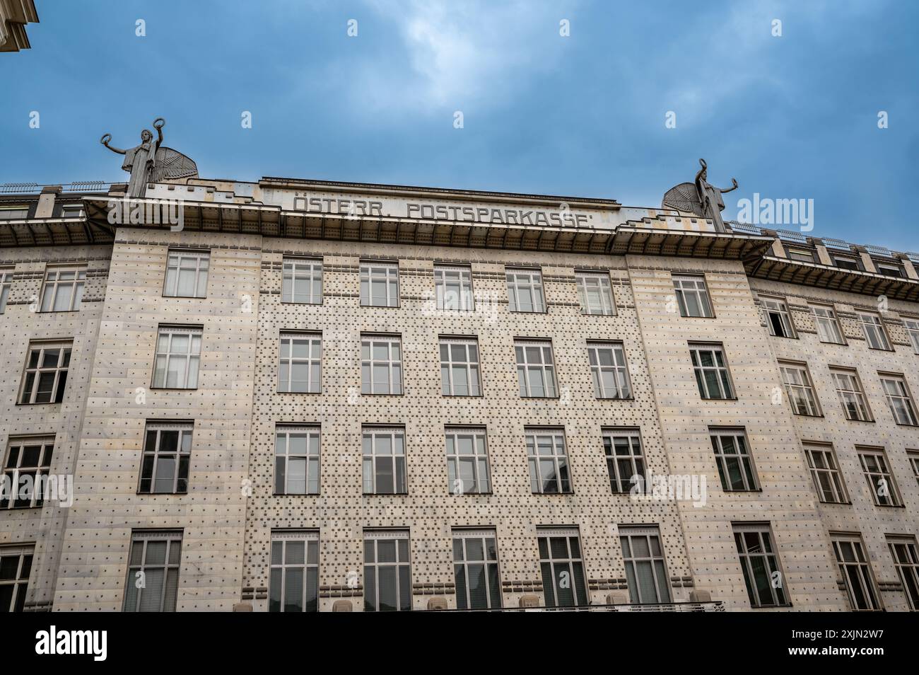 Vienna, Austria, August 21, 2022. Beautiful shot with the facade of the ...