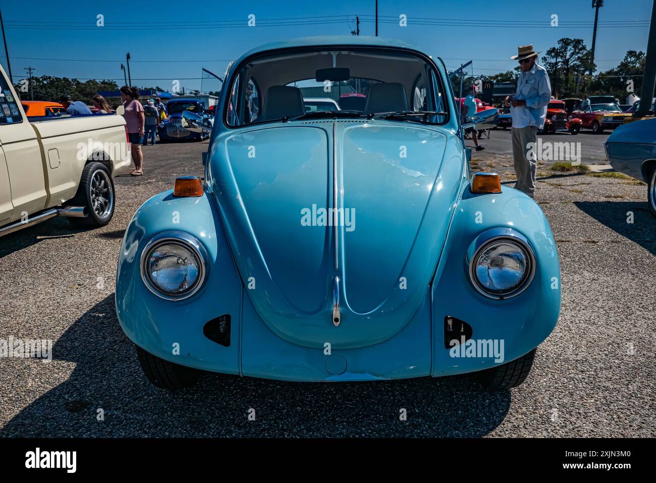 Gulfport, MS - October 01, 2023: High perspective front view of a 1973 ...