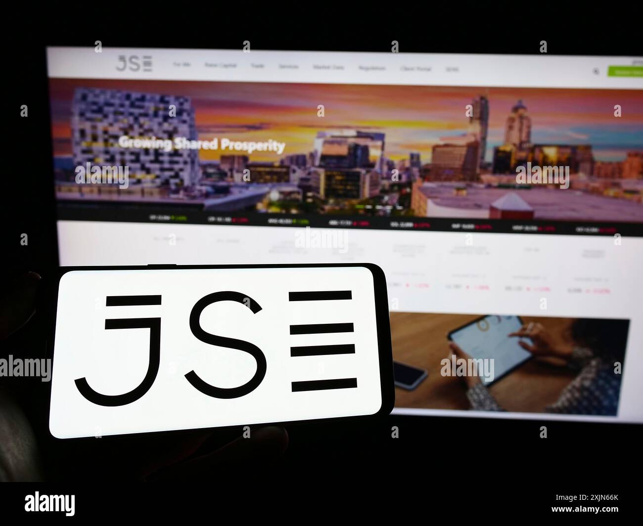 Stuttgart, Germany, 03-25-2023: Person holding mobile phone with logo ...