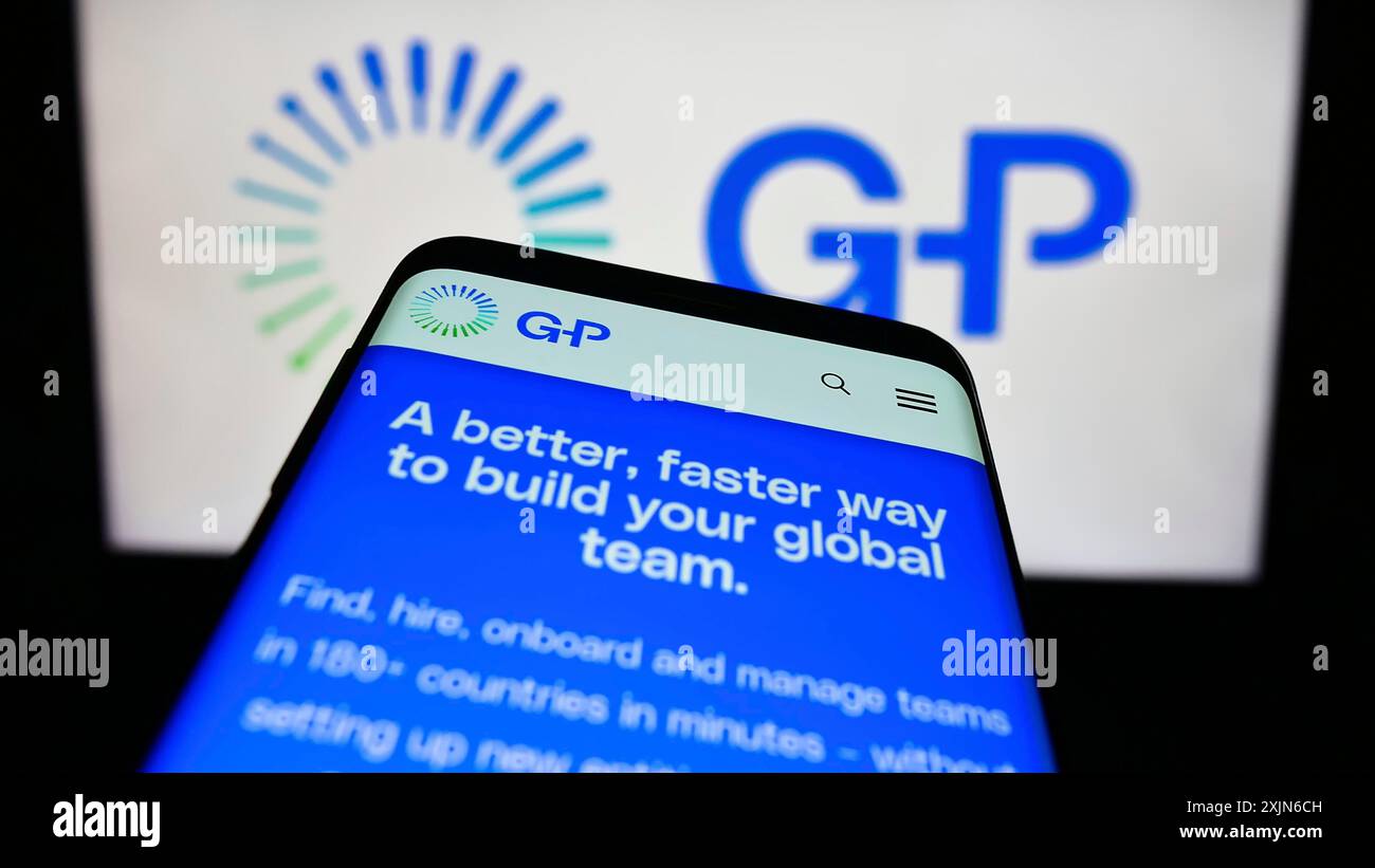 Globalization partners logo hi-res stock photography and images - Alamy