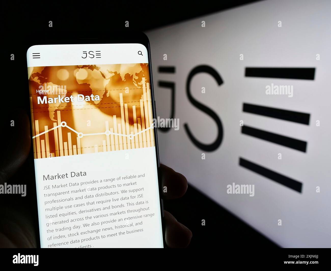 Stuttgart, Germany, 03-25-2023: Person holding smartphone with webpage ...