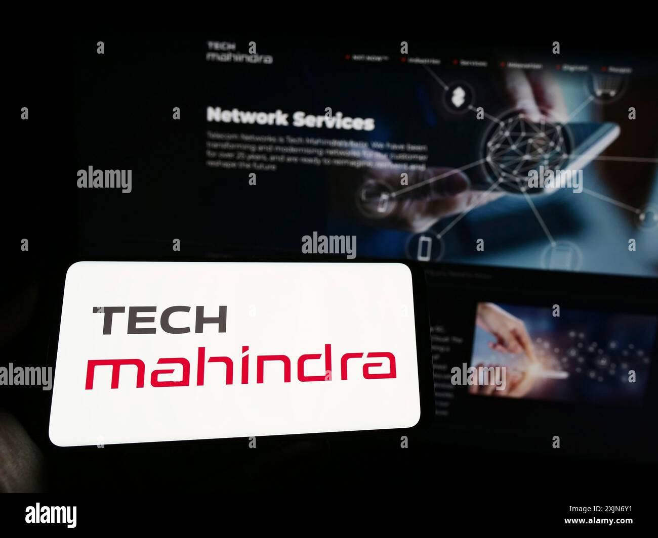 Tech mahindra logo hi-res stock photography and images - Alamy
