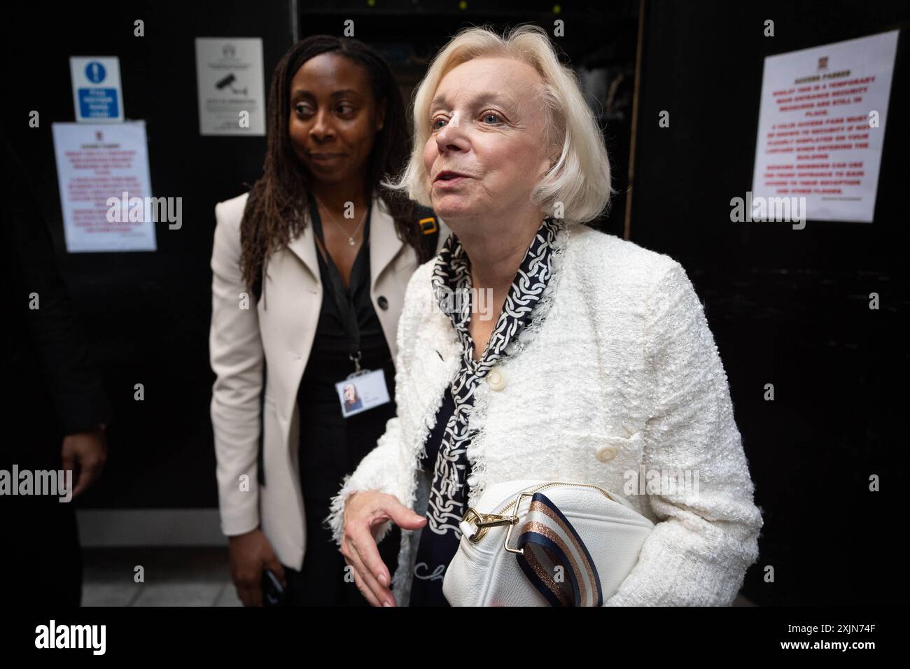 Dame Moya Greene (right), former CEO of Royal Mail Group, leaving after ...