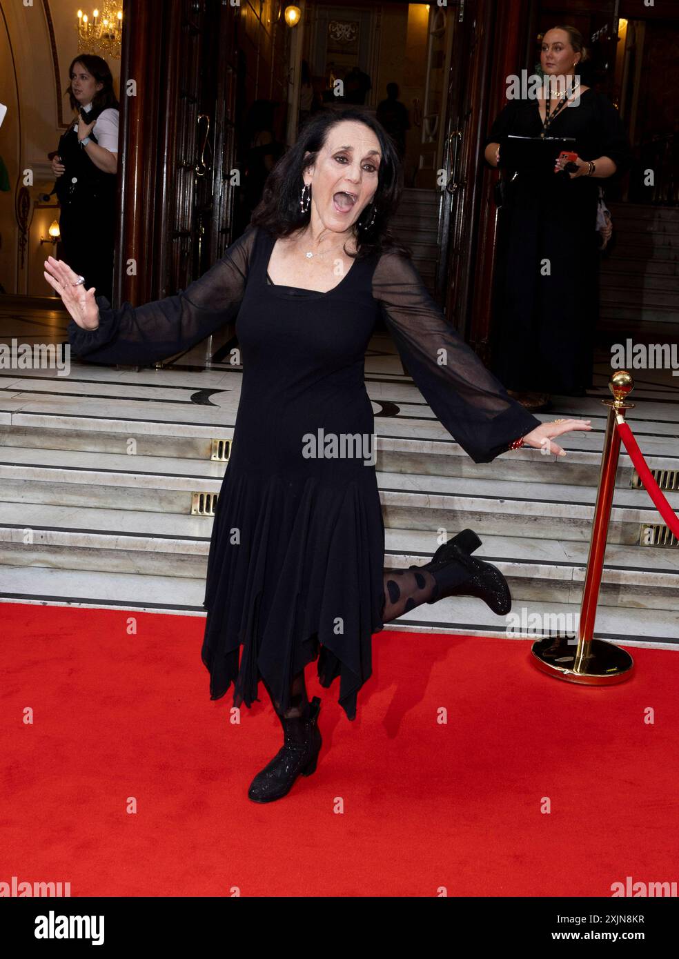 18 Jul 2024, London, England, UK - Lesley Joseph attending Hello Dolly ...
