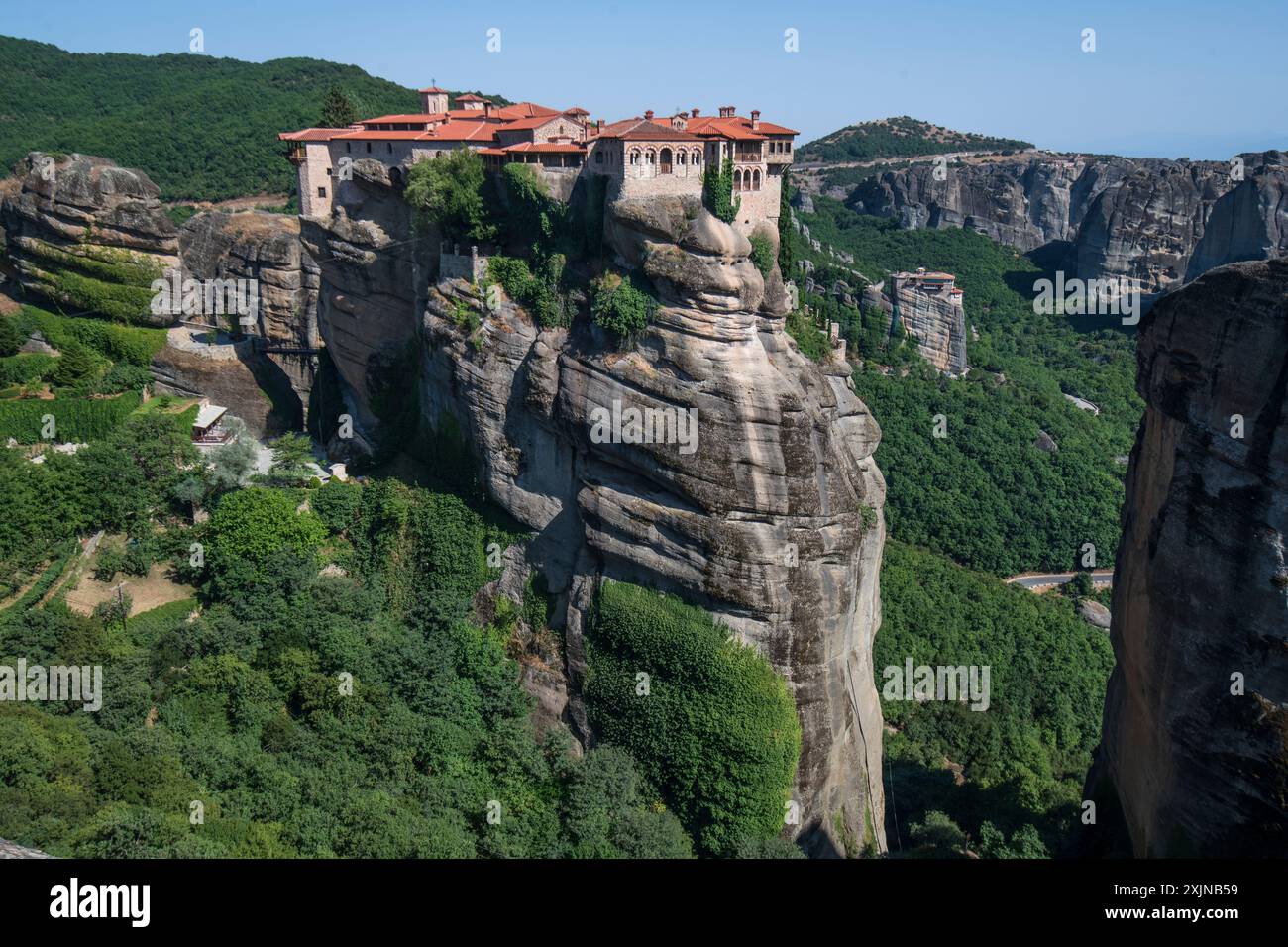 The Grand Meteoro monastery. Meteora, Kalambaka, Greece Stock Photo - Alamy