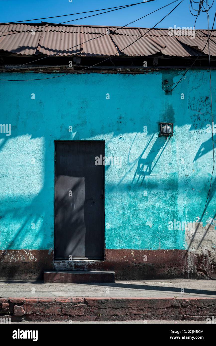 Derelict house in deprived city centre of the Zone one in Guatemala ...
