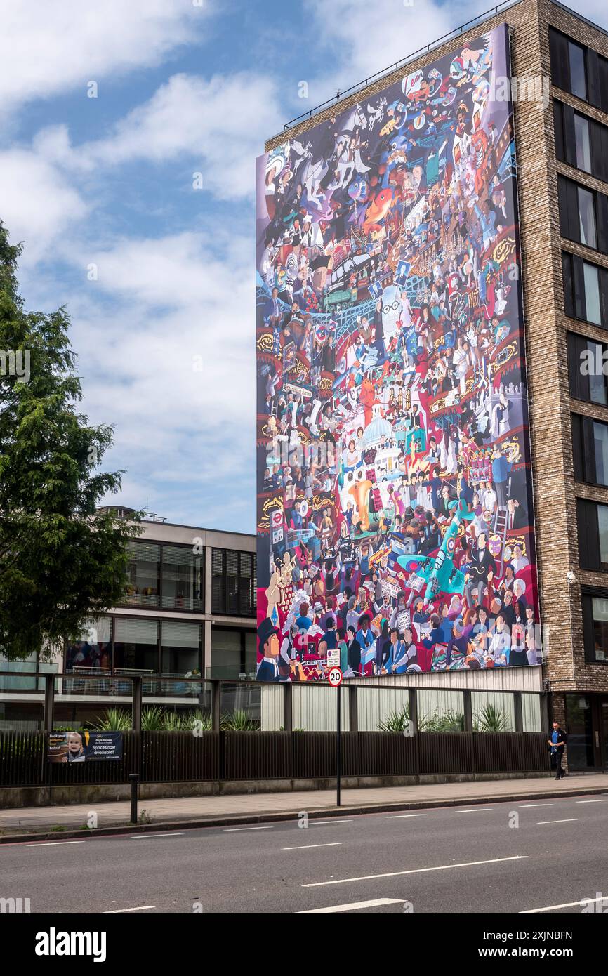 Hamopstead North West London, 19th July 2024. Artist Leon Fenter was ...