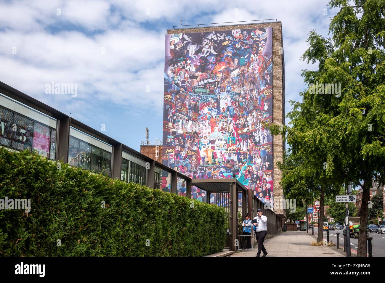 Hamopstead North West London, 19th July 2024. Artist Leon Fenter was ...