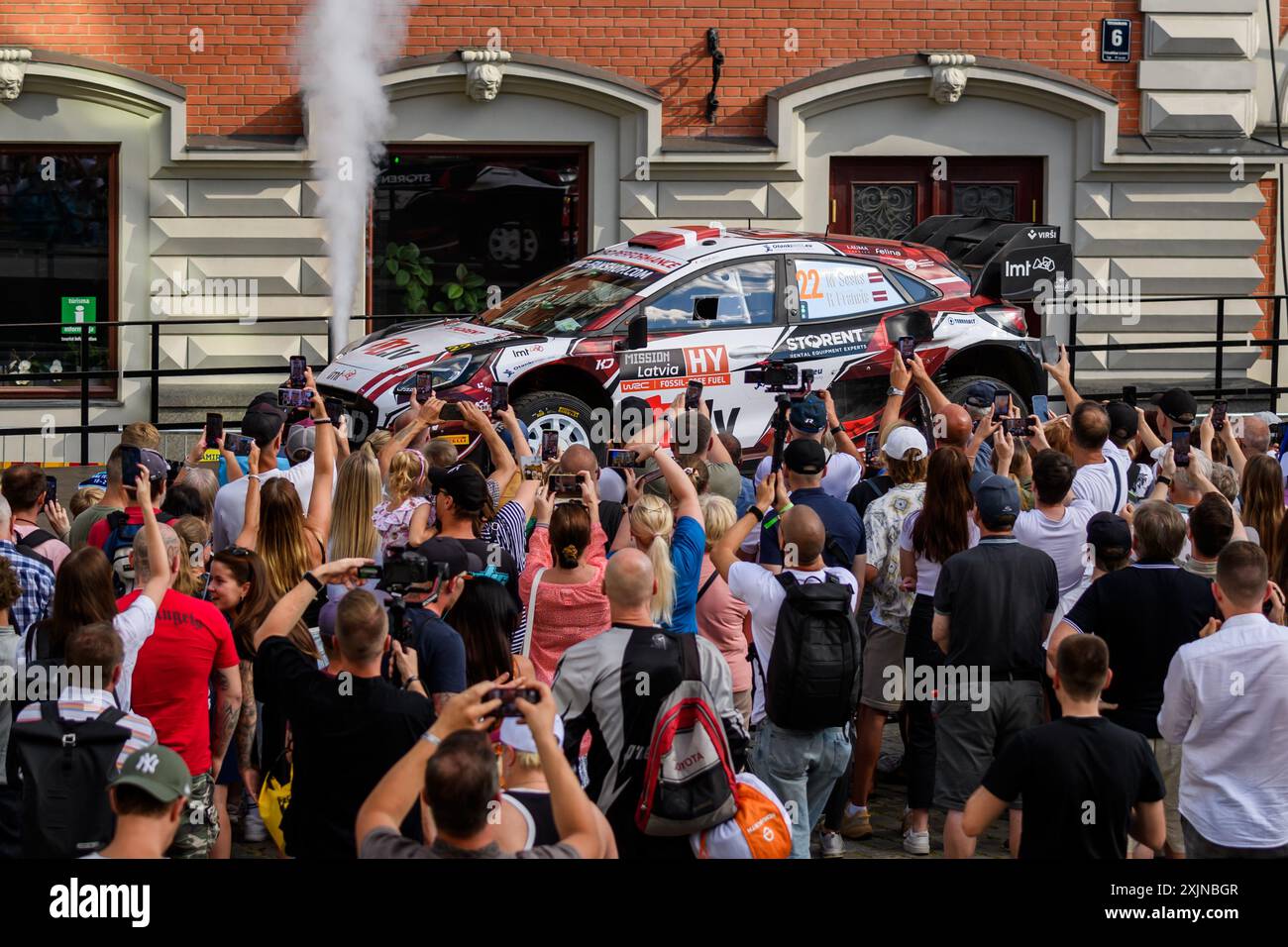 RIGA, LATVIA. 18th July 2024. TET WRC Rally Latvia, FIA WORLD RALLY ... RIGA, LATVIA. 18th July 2024. TET WRC Rally Latvia, FIA WORLD RALLY ...