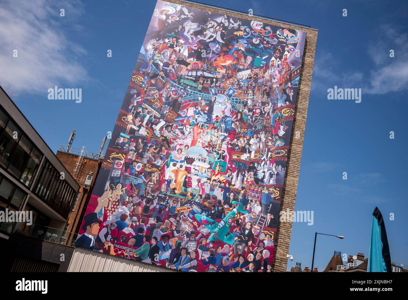 Hamopstead North West London, 19th July 2024. Artist Leon Fenter was ...