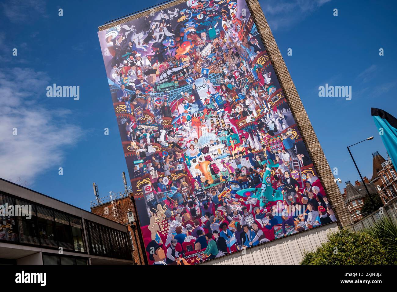 Hamopstead North West London, 19th July 2024. Artist Leon Fenter was ...