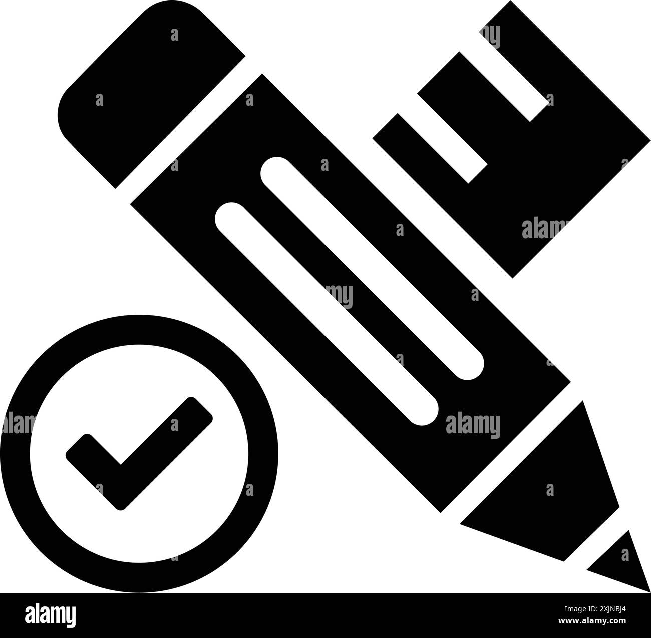 Education Pencil Scale Stationary Vector Icon. Beautiful design and ...