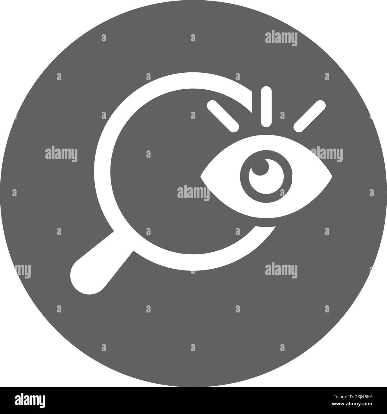 Scrutinize vector vectors Black and White Stock Photos & Images - Alamy