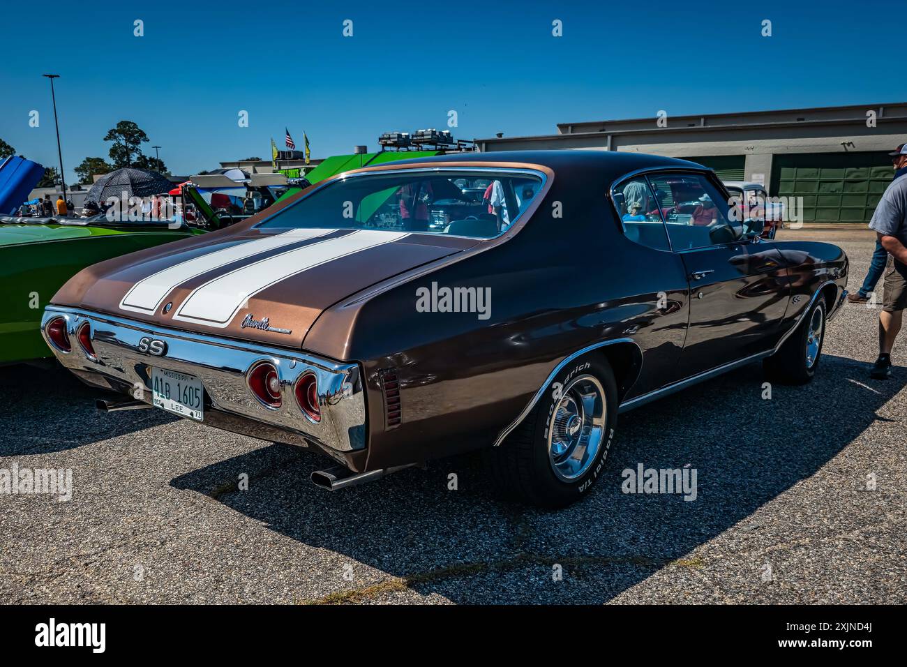 Gulfport, MS - October 01, 2023: High perspective rear corner view of a ...