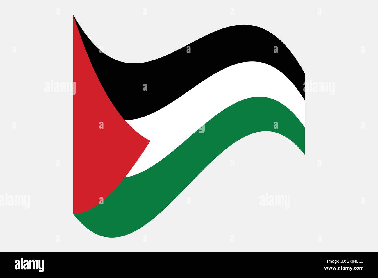 Map with palestinian flag Stock Vector Images - Alamy