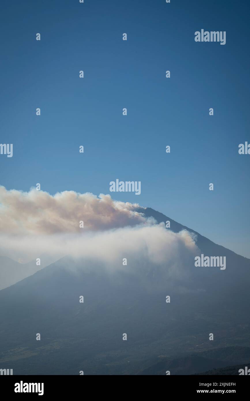 Volcan Agua, or Water Volcano, an extinct stratovolcano near Antigua ...