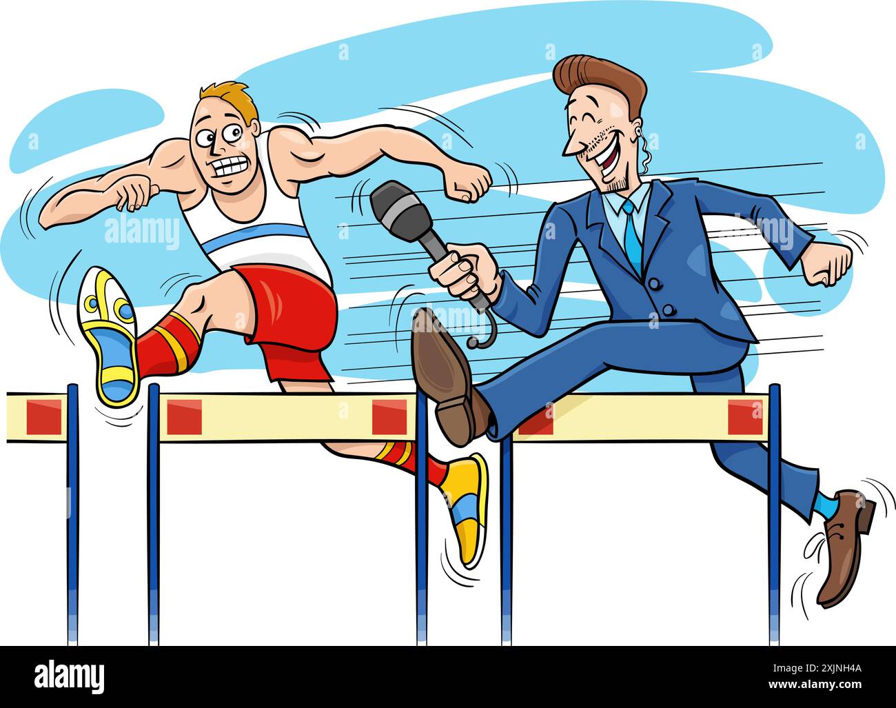 Interview with runner Cut Out Stock Images & Pictures - Alamy