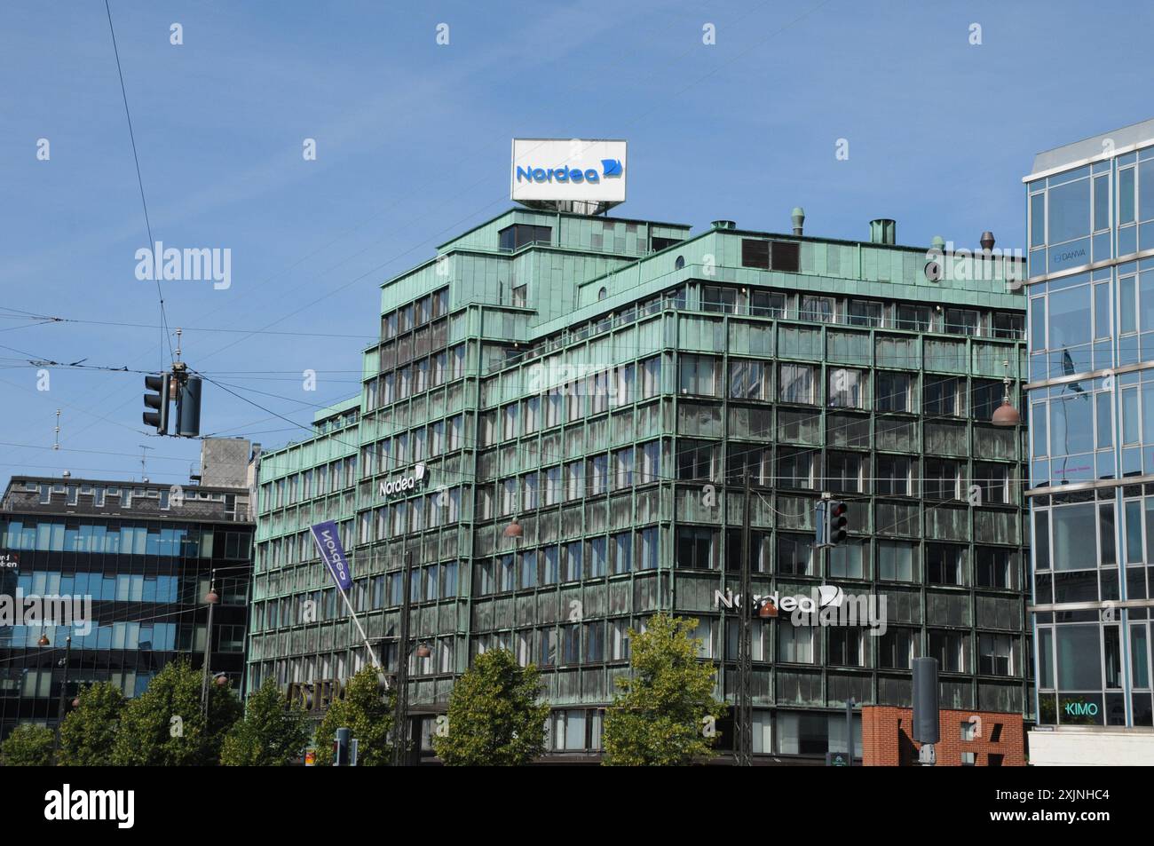 Copenhagen/ Denmark/19 July 2024/Nordea bank in danish capital ...