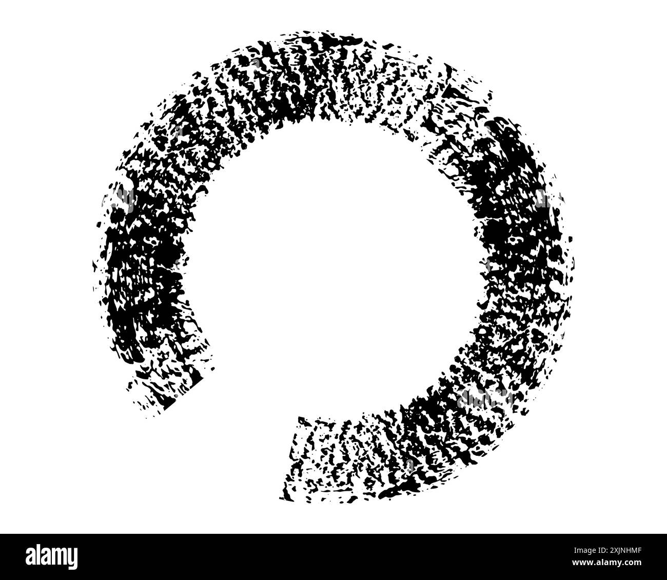 chalked circle frame grunge oval brush. underline and strikethrough ...