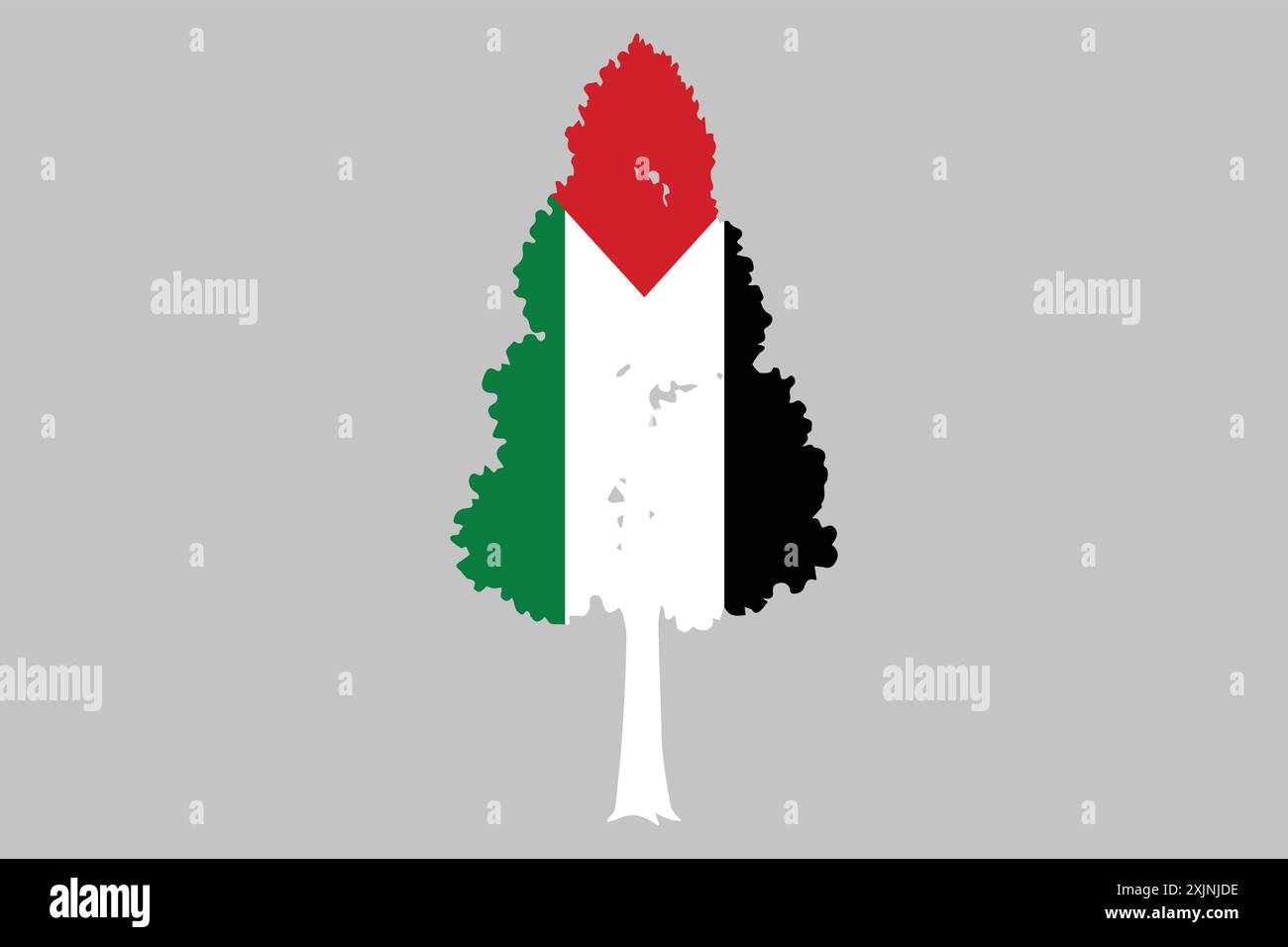 Tree flag of Palestine Stock Vector Image & Art - Alamy