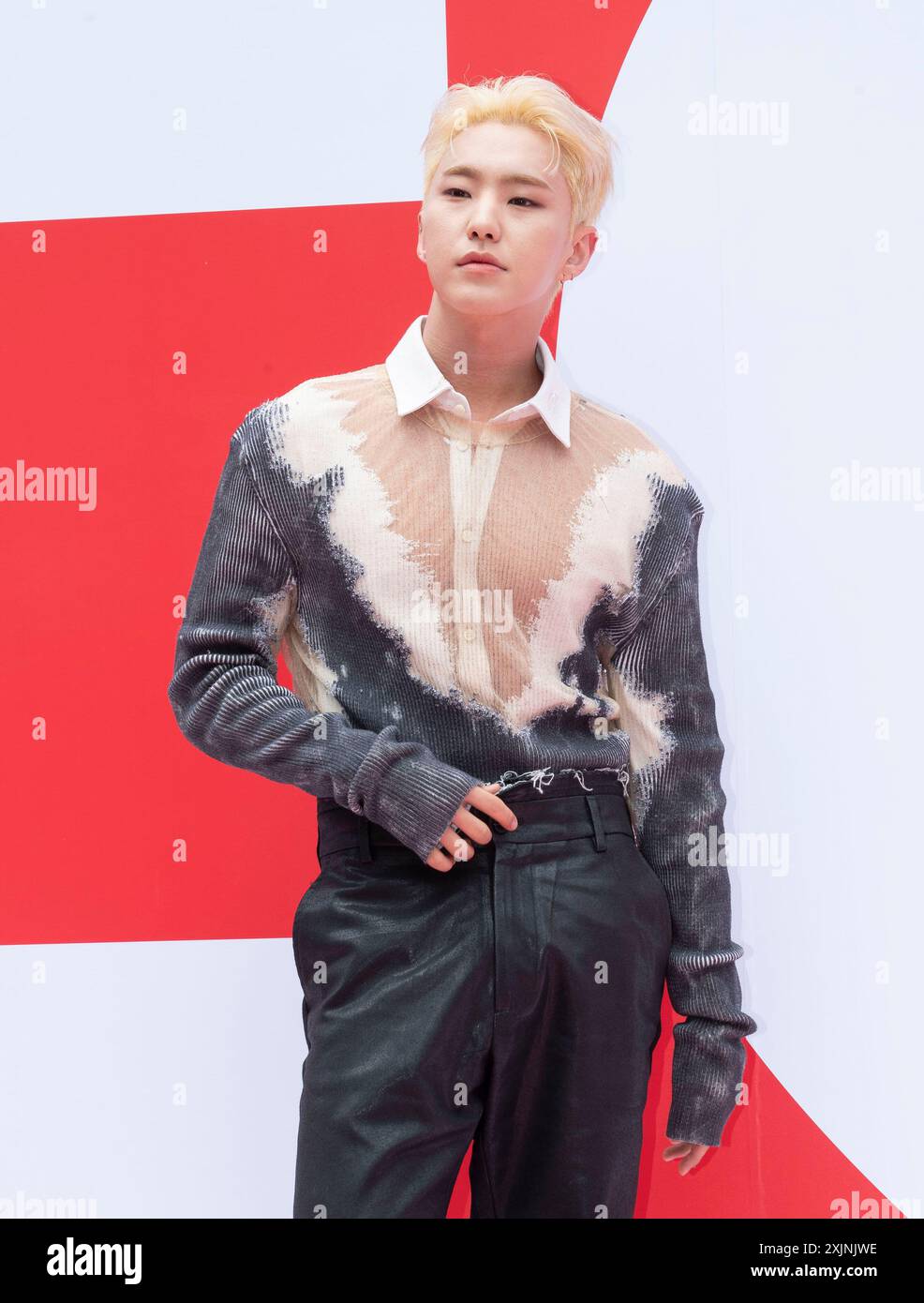 Seoul, South Korea. 19th July, 2024. South Korean singer Hoshi, member ...