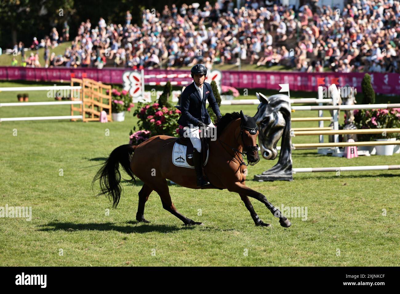 Edward Levy of France with Elfy Du Pic during the CSI5* Prix Mars & Co ...