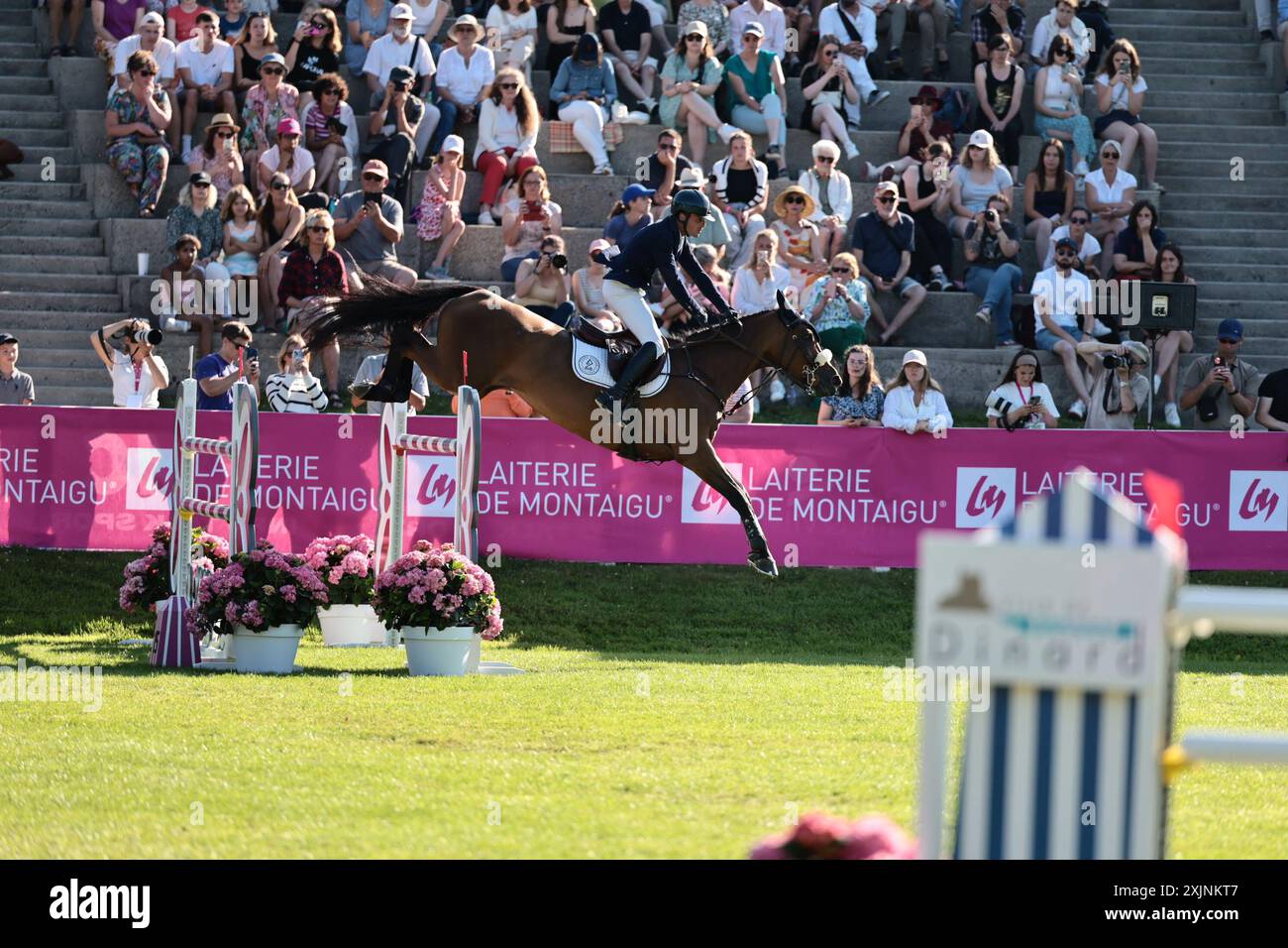 Emeric George of France with Gloria Mercoeur during the CSI5* Prix Mars ...