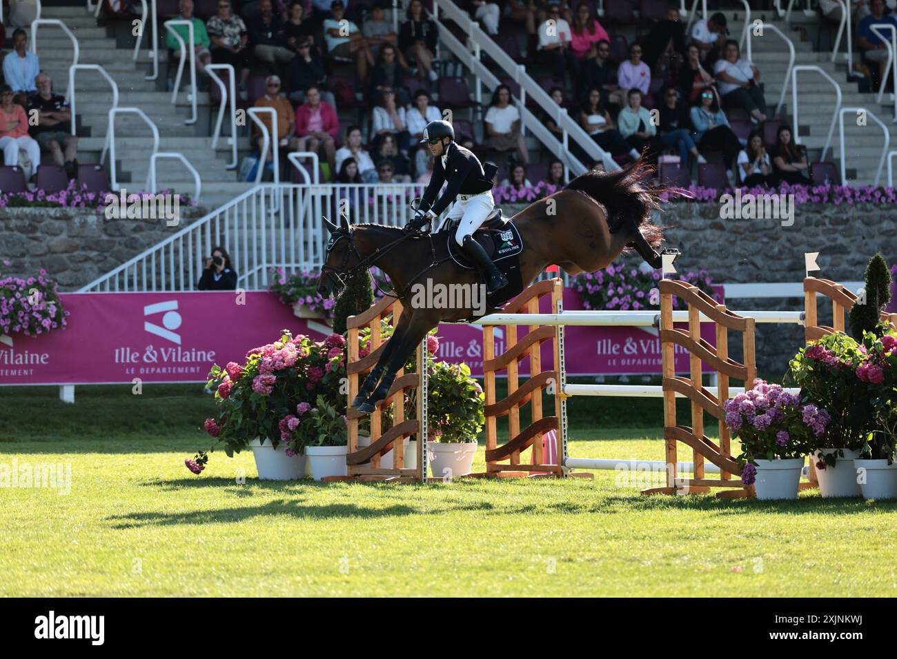 Conor Swail of Ireland with Casturano during the CSI5* Prix Mars & Co ...