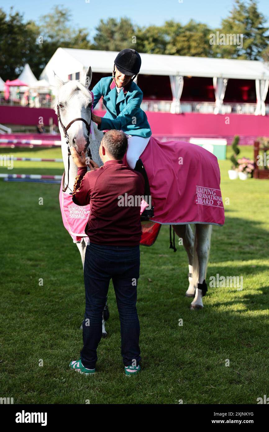 Luciana Diniz of Brazil during the price giving ceremony of the Prix ...