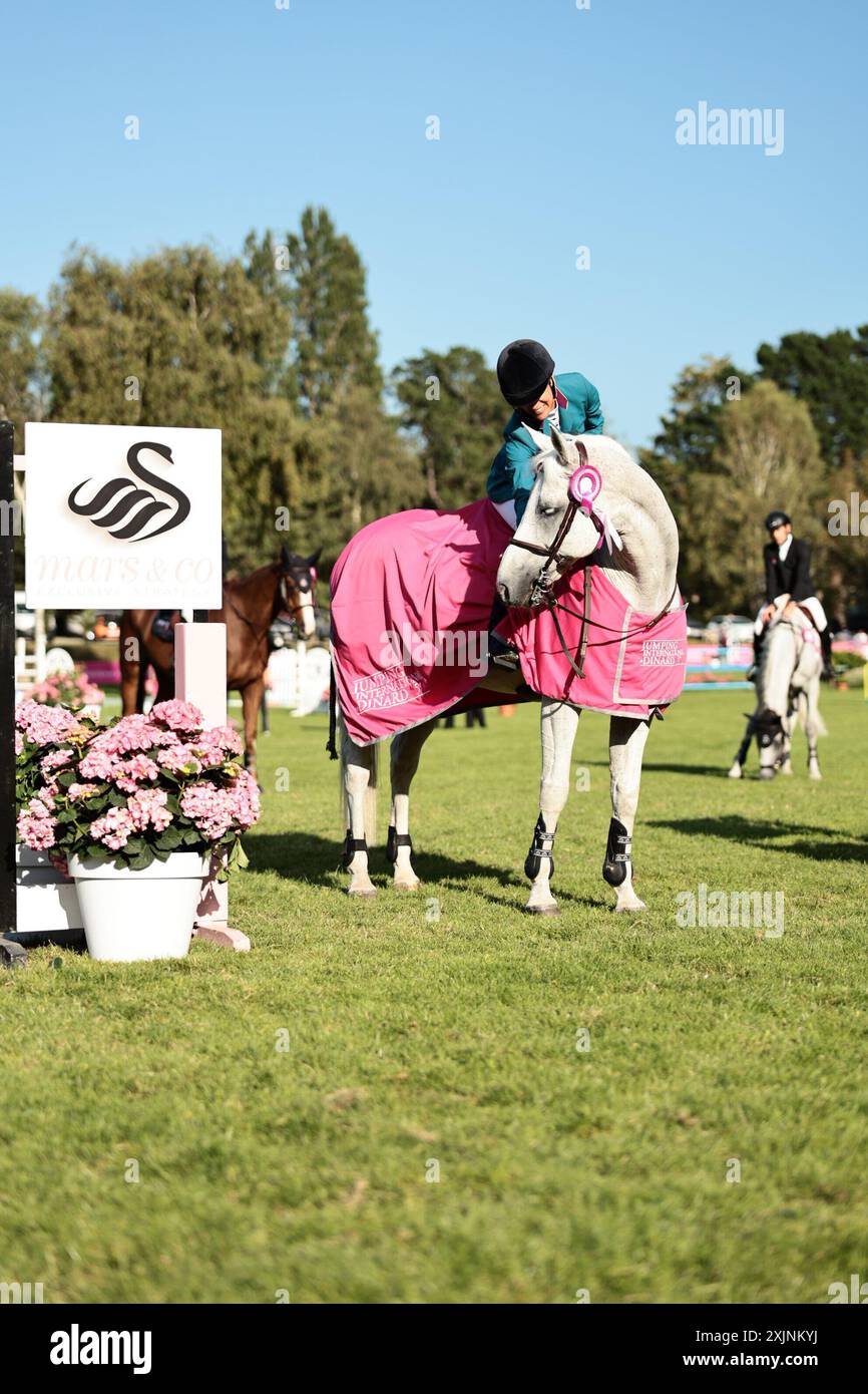 Luciana Diniz of Brazil during the price giving ceremony of the Prix ...