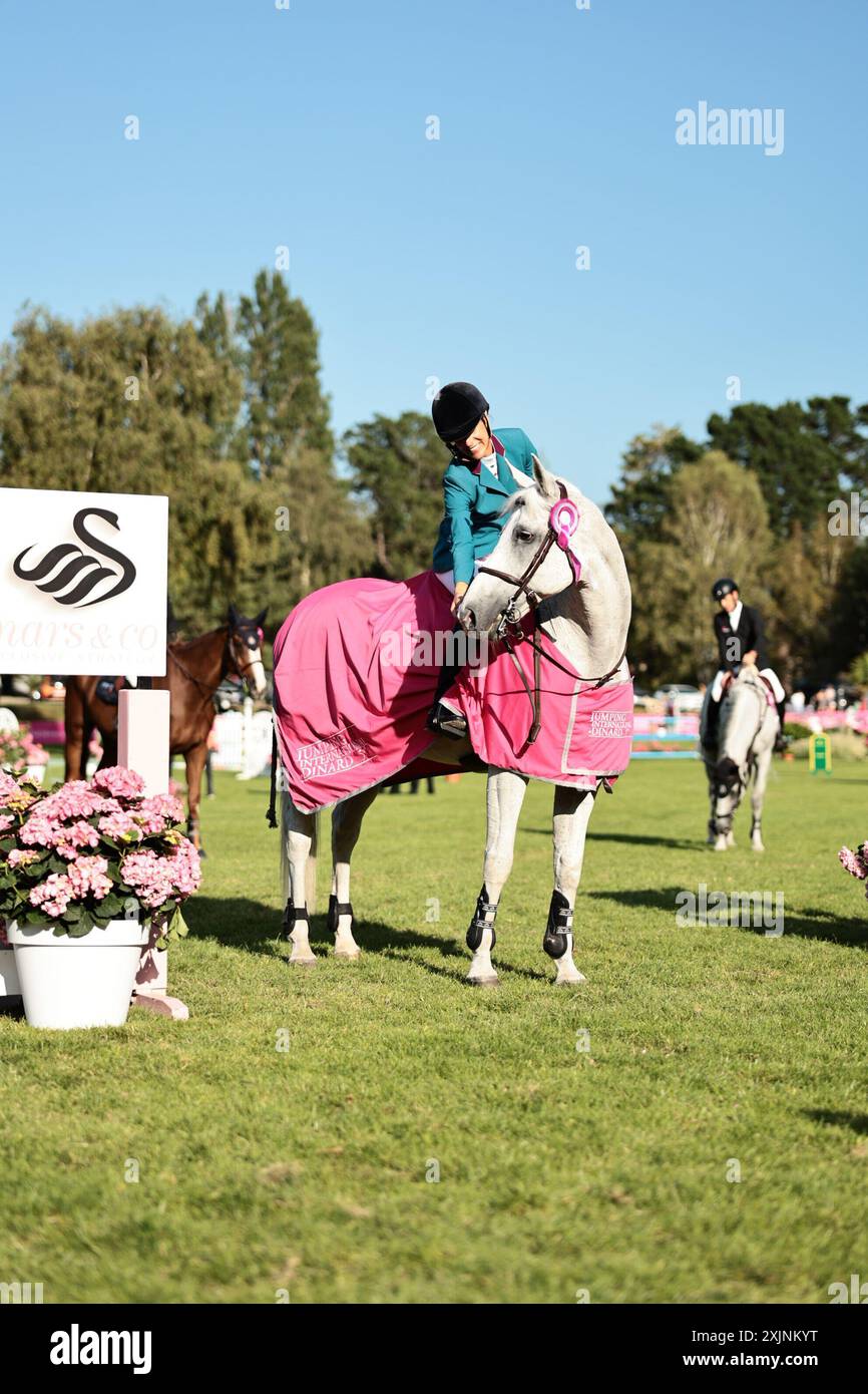Luciana Diniz of Brazil during the price giving ceremony of the Prix ...