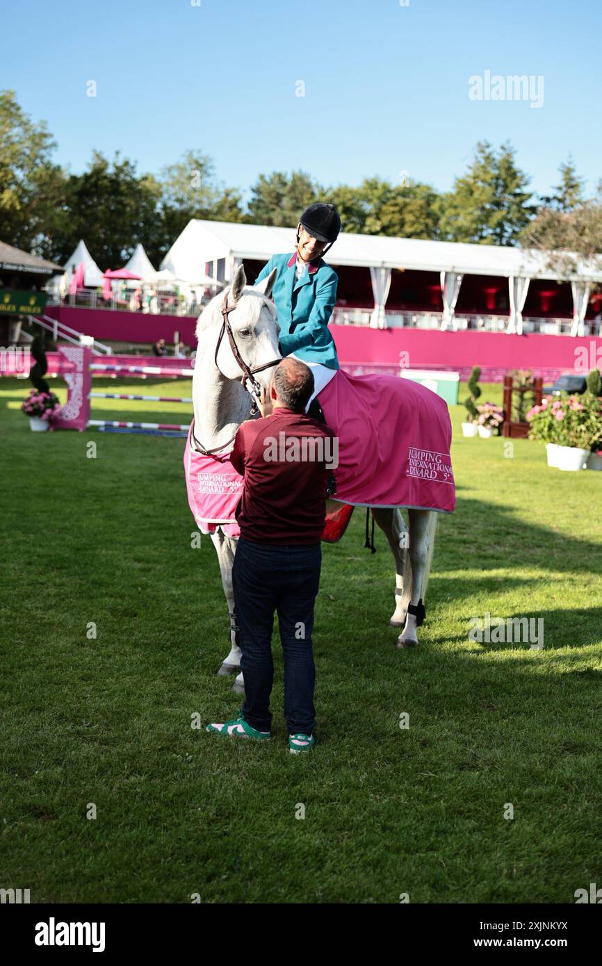 Luciana Diniz of Brazil during the price giving ceremony of the Prix ...