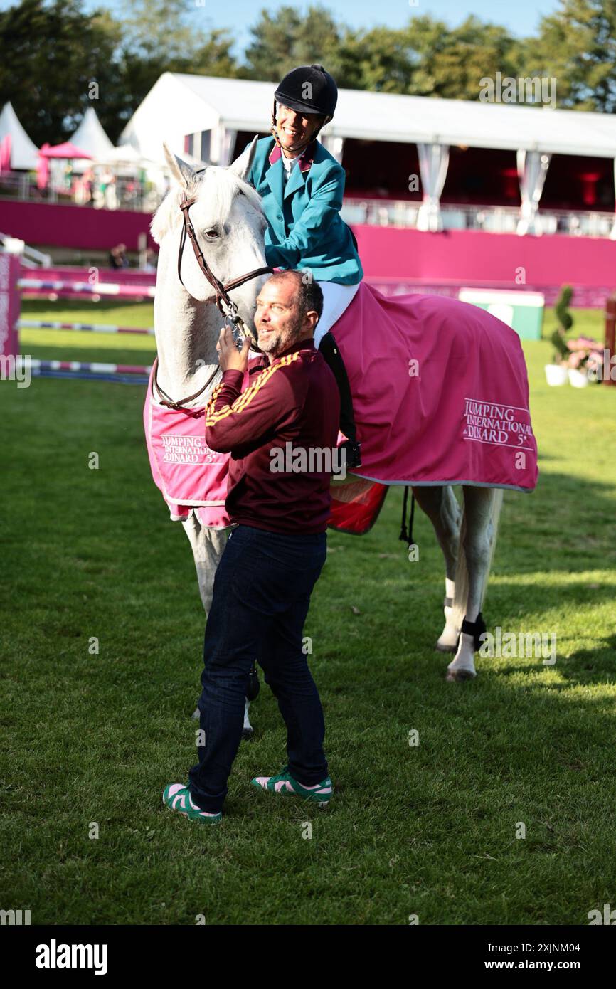 Luciana Diniz of Brazil during the price giving ceremony of the Prix ...