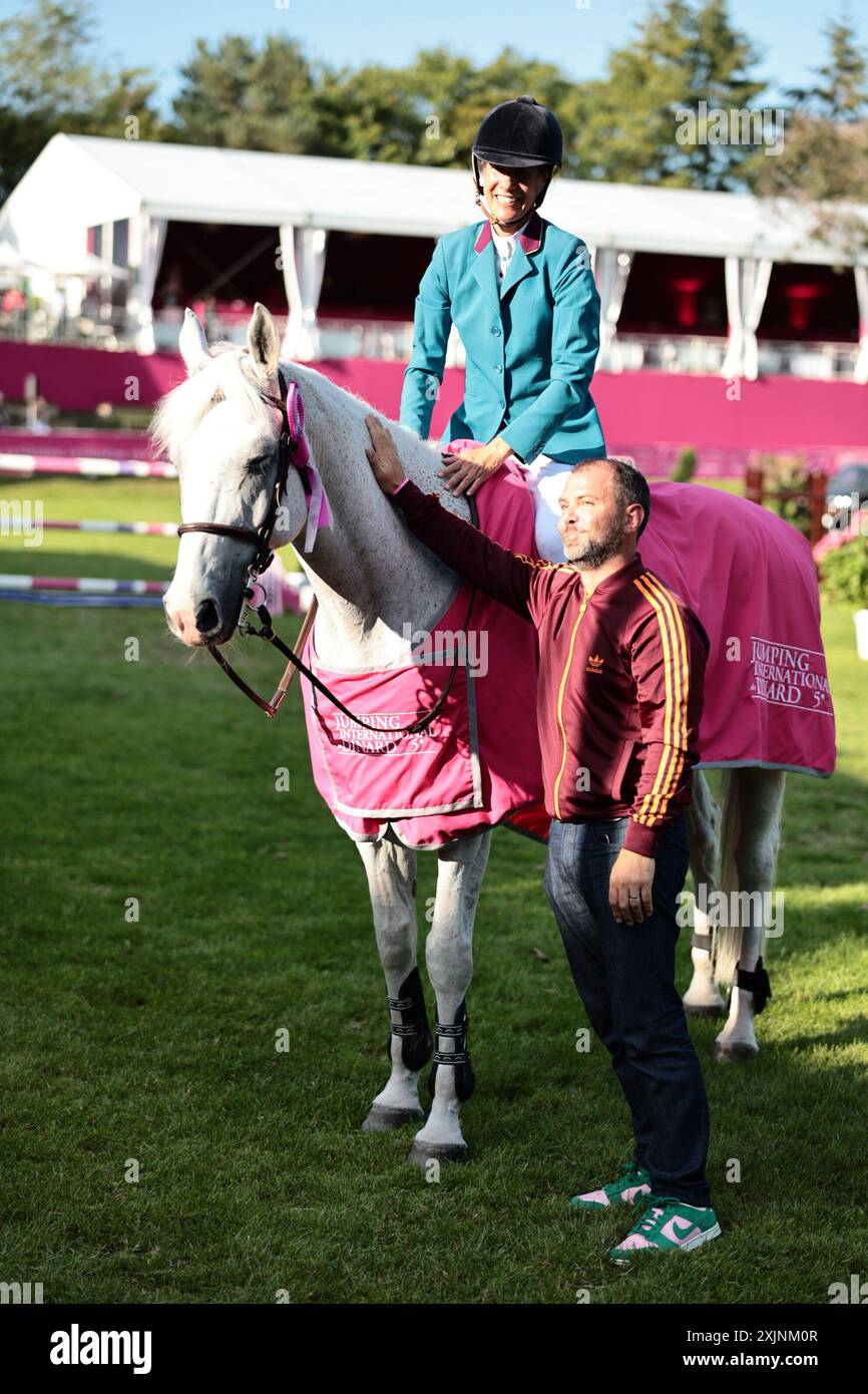 Luciana Diniz of Brazil during the price giving ceremony of the Prix ...