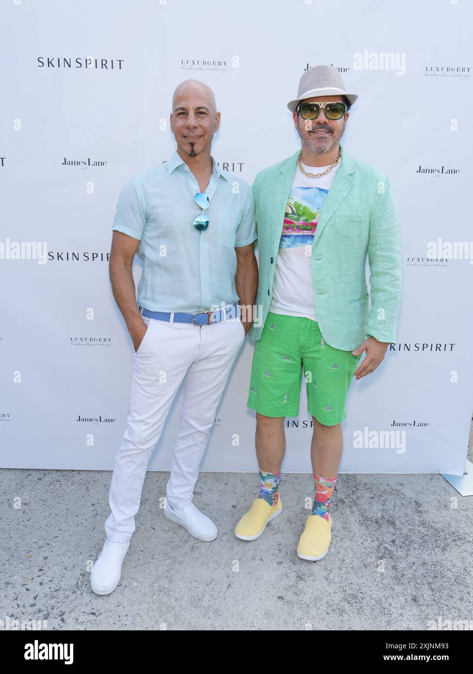Doug Jabbour and Eric Andrew Ruiz attends the SkinSpirit Southampton ...