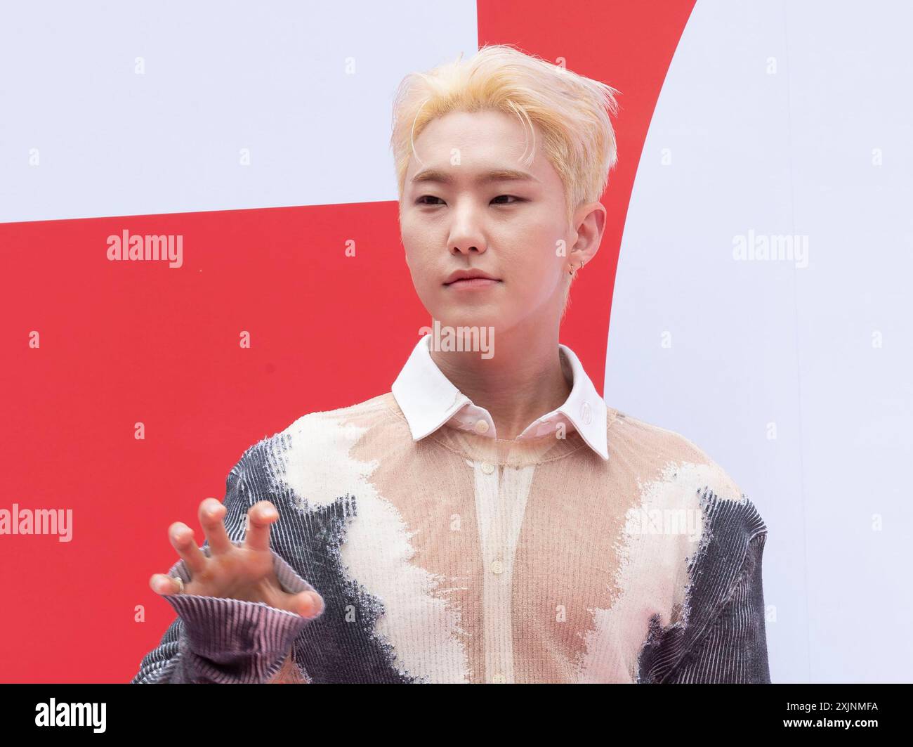 Seoul, South Korea. 19th July, 2024. South Korean singer Hoshi, member ...