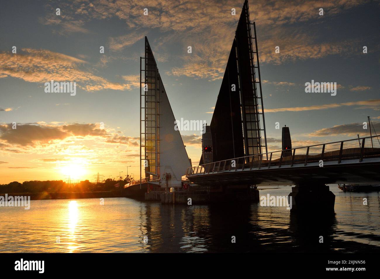 The Twin Sails Bridge also known as The Second Harbour Crossing is a ...