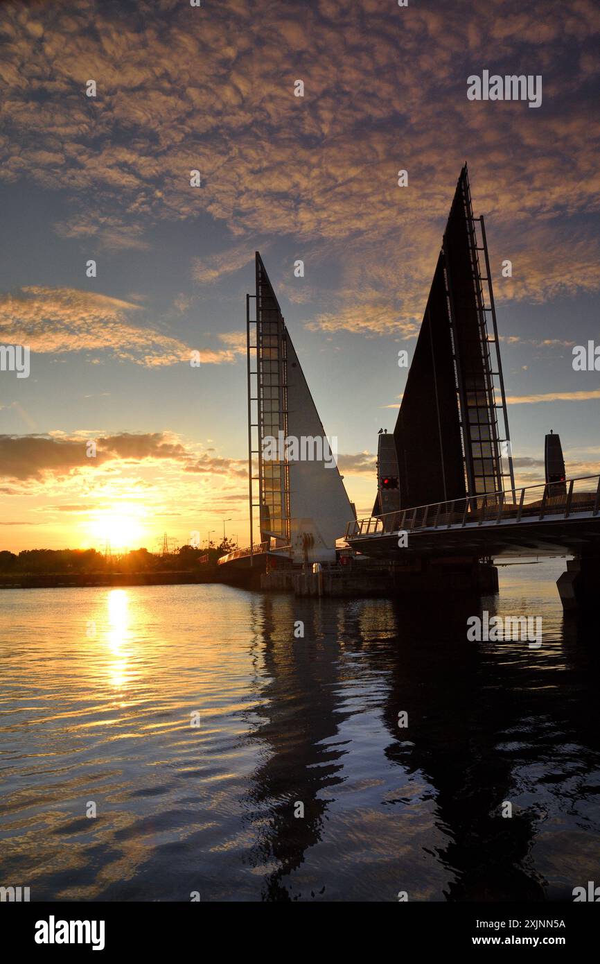 The Twin Sails Bridge also known as The Second Harbour Crossing is a ...