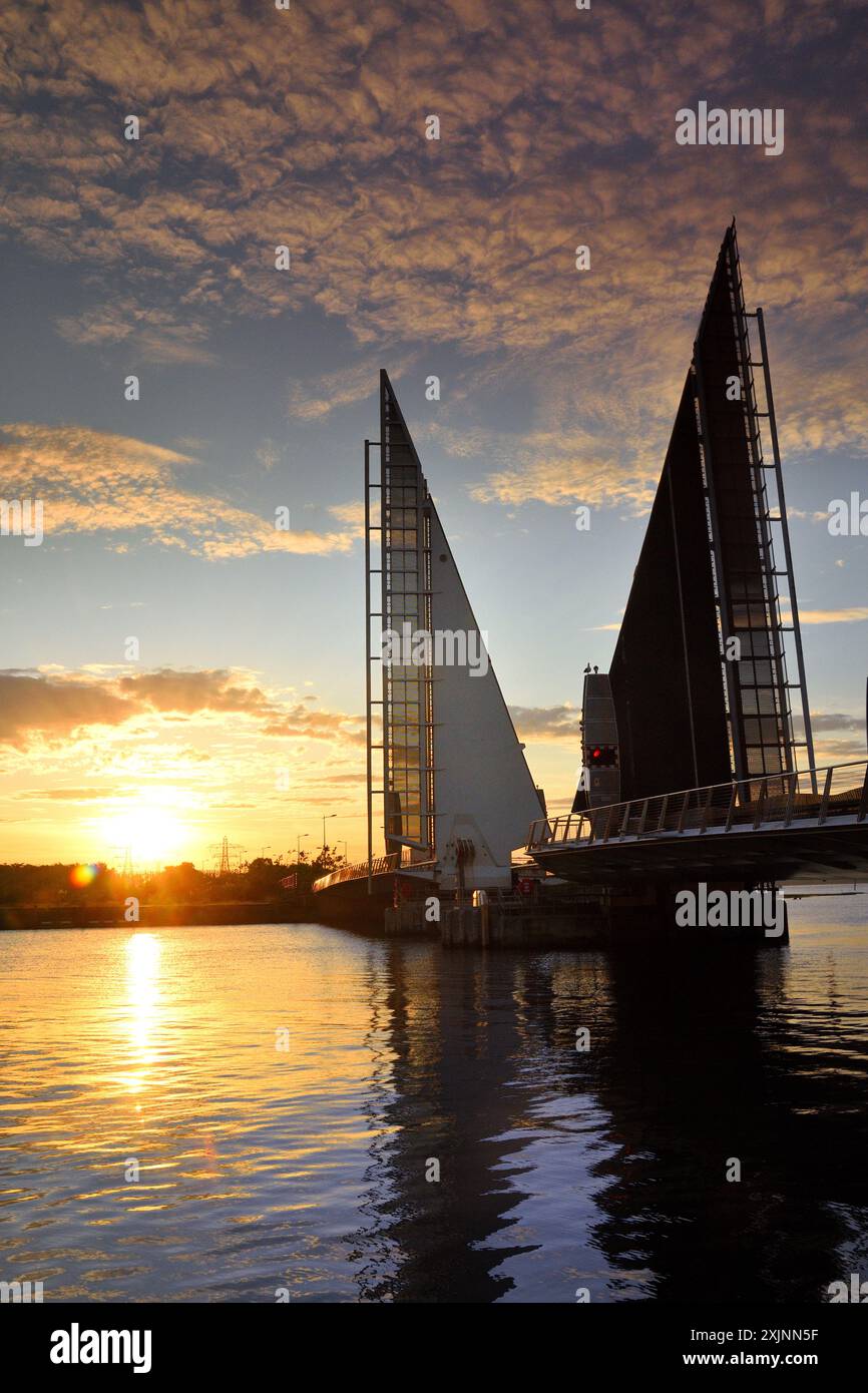 The Twin Sails Bridge also known as The Second Harbour Crossing is a ...