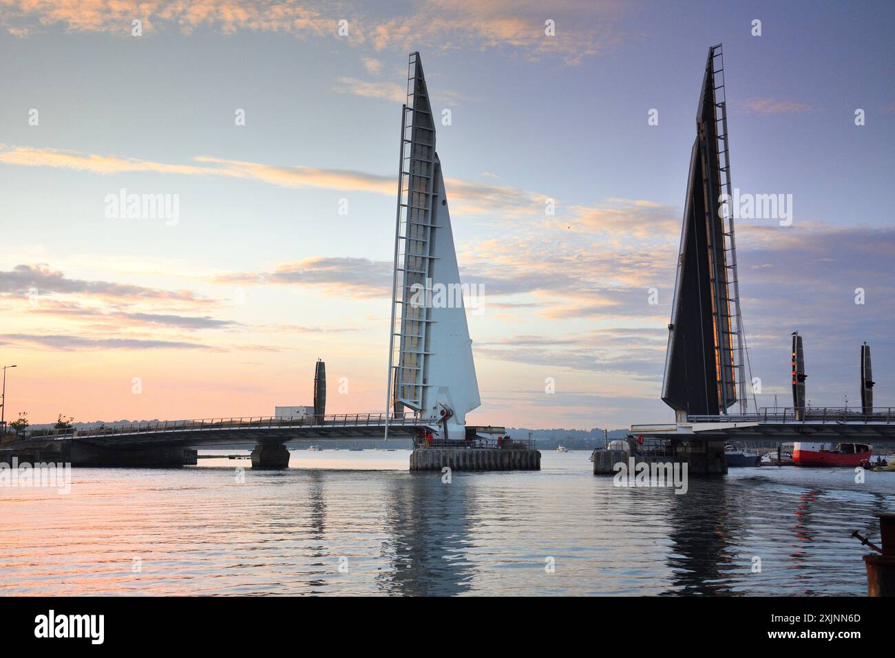 The Twin Sails Bridge also known as The Second Harbour Crossing is a ...
