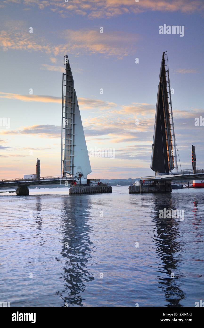 The Twin Sails Bridge also known as The Second Harbour Crossing is a ...